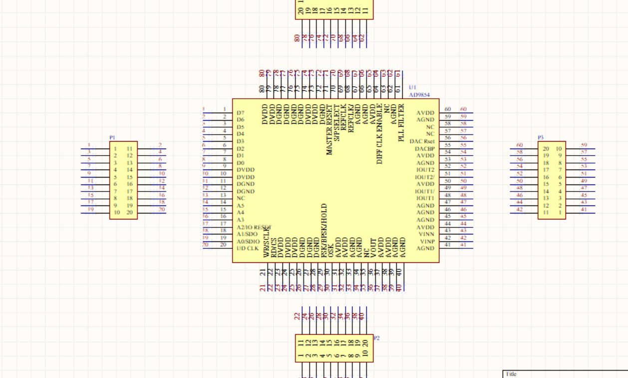 Ad9854转接板核心板 Ad设计 Altium设计 硬件原理图 Pcb文件 电路图下载 21ic电子技术资料下载站